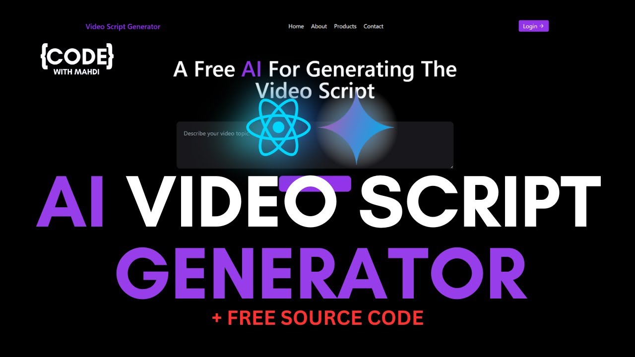 How to Make a AI Video Script Generator Using React JS & Gemini API ...