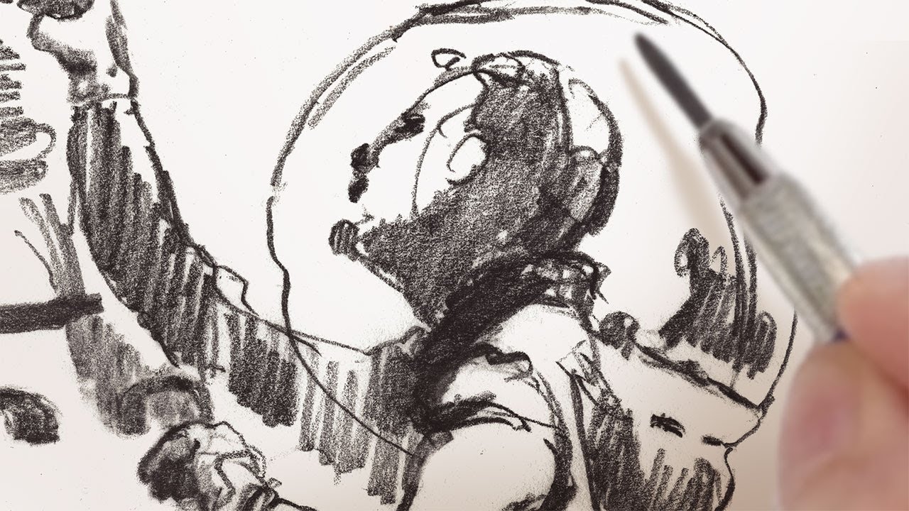 Designing Concept Art On Paper - YouTube