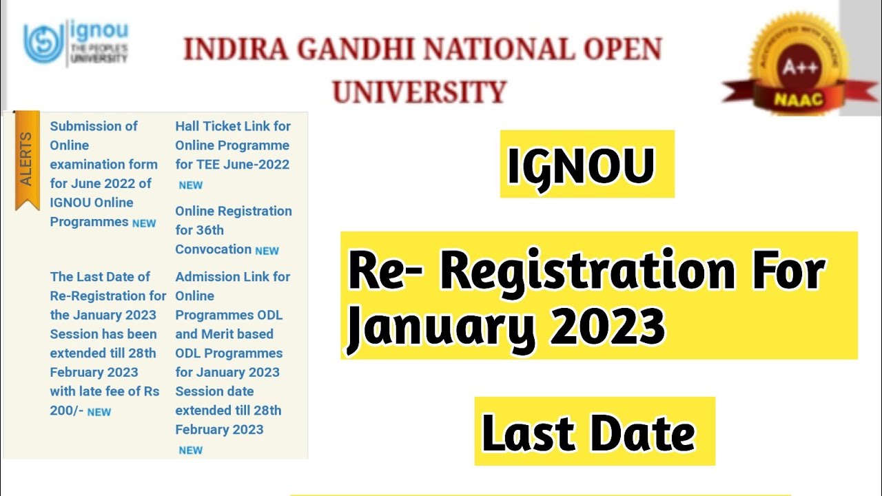 Ignou Re Registration Last Date 2023 Mister Ignou ignou ignou-re-registration-last-date-2023-mister-ignou-ignou