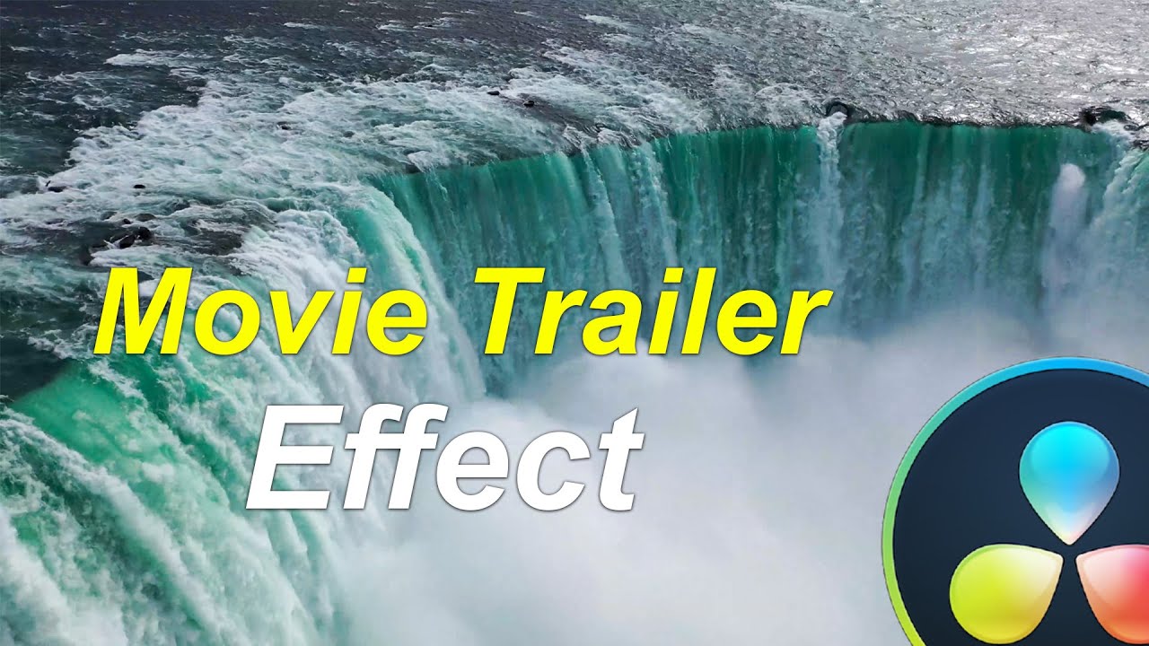 Movie Trailer blacking effect in DaVinci Resolve - YouTube