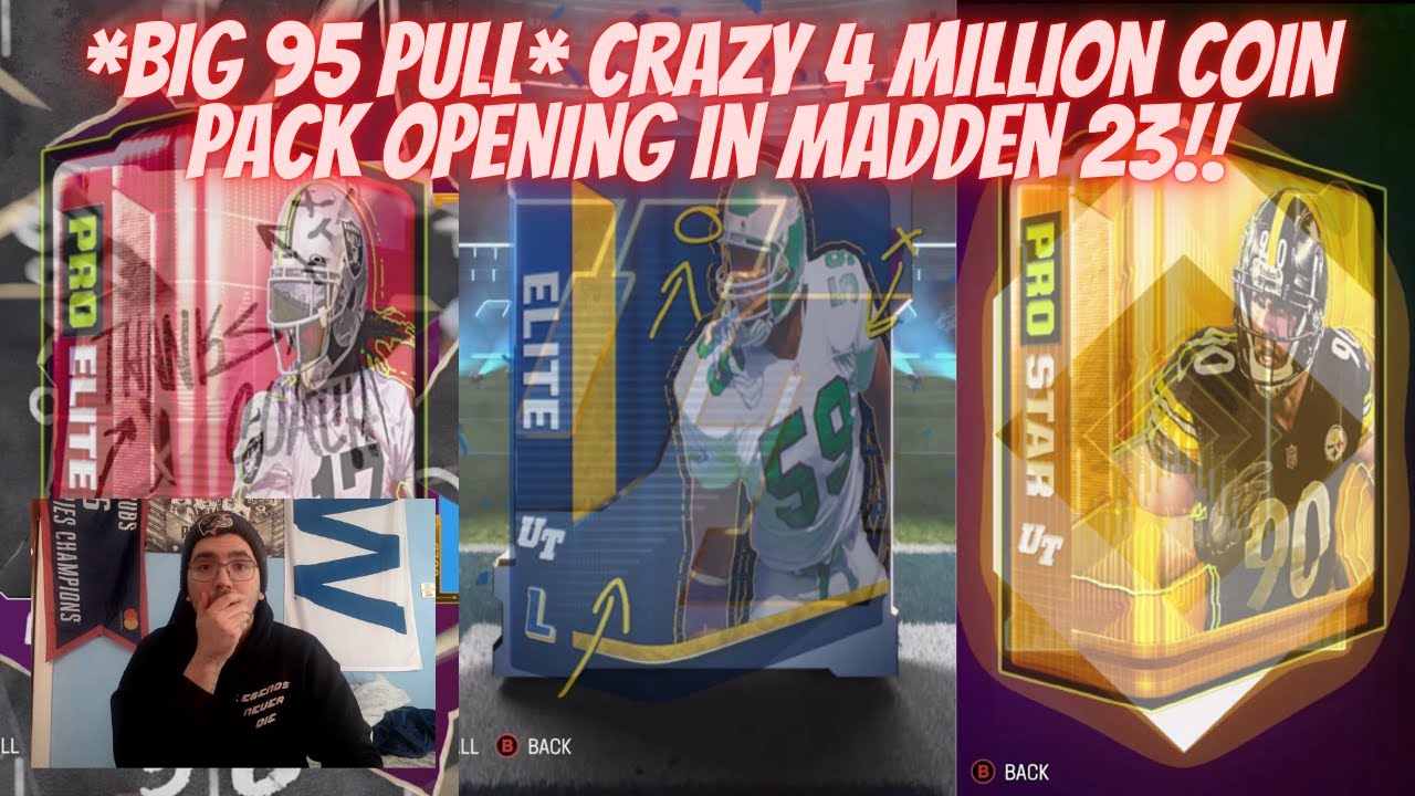 *BIG 95 PULL* CRAZY 4 MILLION COIN PACK OPENING IN MADDEN 23!! THESE ...