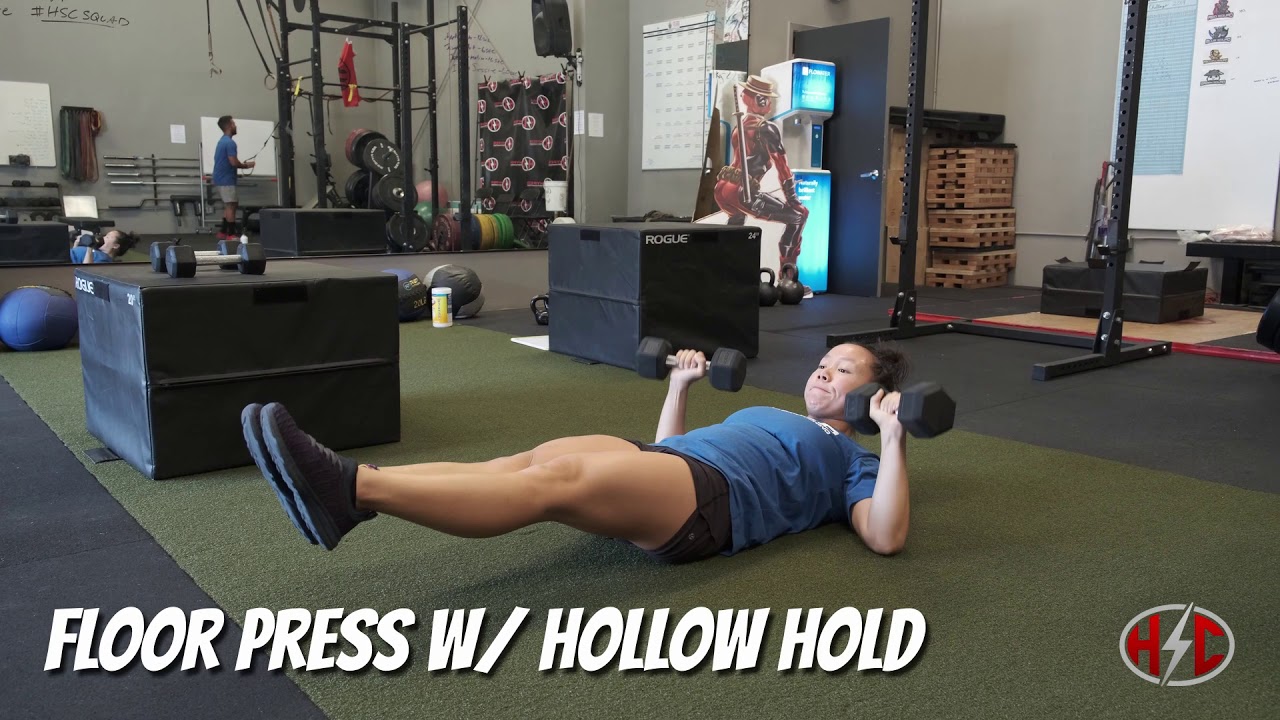 Floor Press with Hollow Hold - YouTube