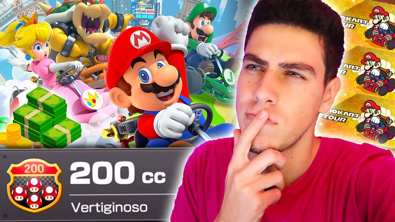 ASÍ ES EL 200 CC DE MARIO KART TOUR | ¿MERECE LA PENA COMPRAR EL PASE ...