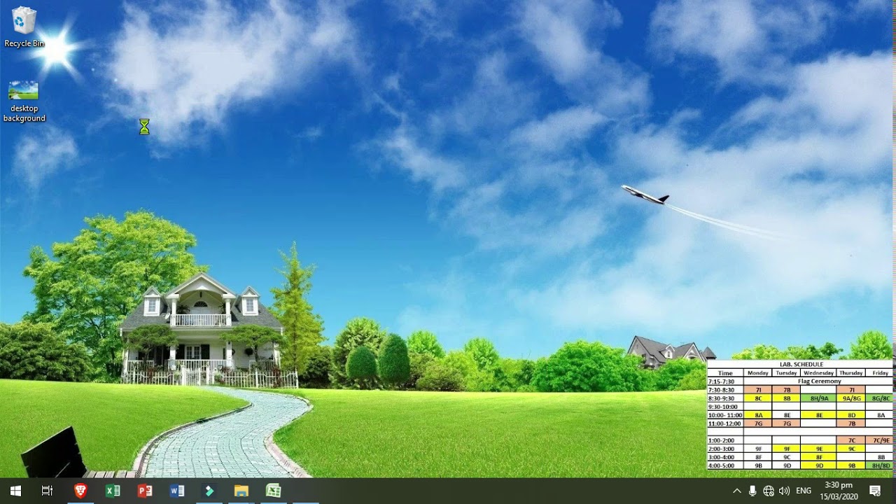 How to Set your Class Schedule as Desktop Background - YouTube