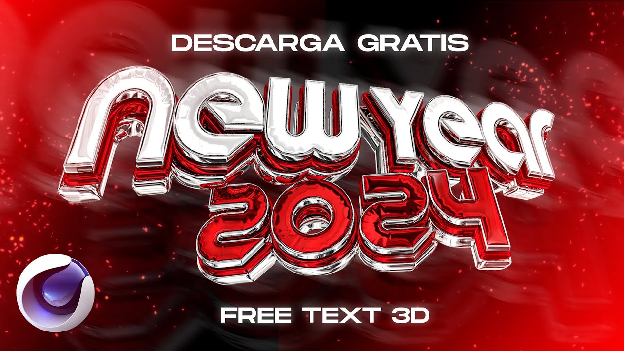 Texto 3d Editable Cinema 4d 2024 馃敟 Gratis Editar Texto 3d Para Flyers
