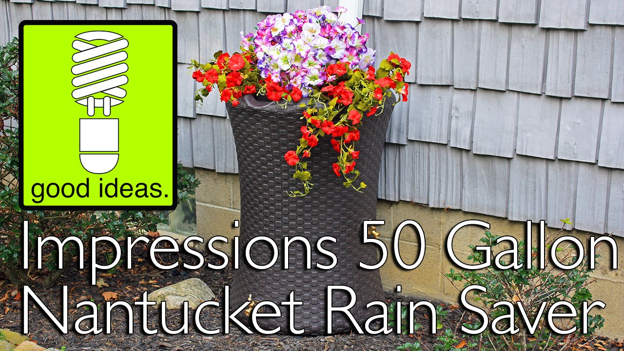 Impressions 50 Gallon Nantucket Rain Saver - YouTube