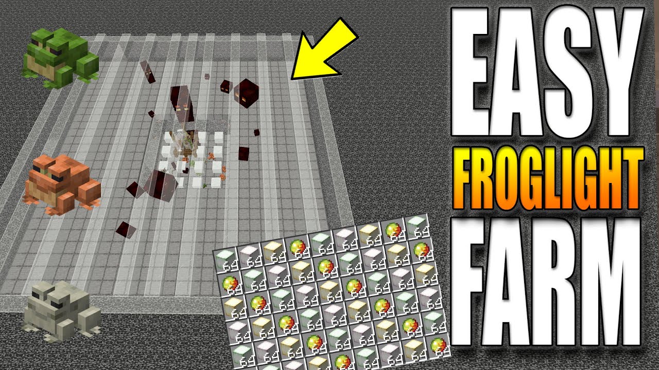 Easy Minecraft 1.19 ALL COLOR Froglight Farm 5000+ per/hr - YouTube