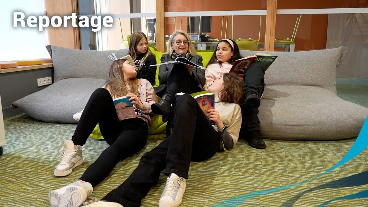 Une ancienne élève découvre le nouveau collège Rouges Barres - YouTube