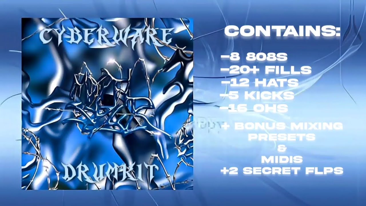 [100+] "CYBERWARE" DRUMKIT (Ghosty UFO, 808 Melo, Wondagurl, 808 Melo ...