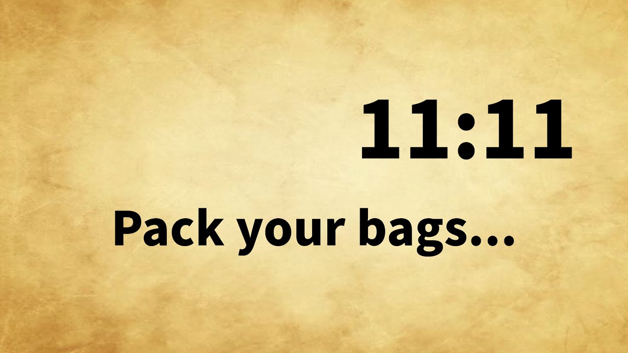 11:11💌Pack Your Bags…😍Don’t Ignore It🦋 - YouTube