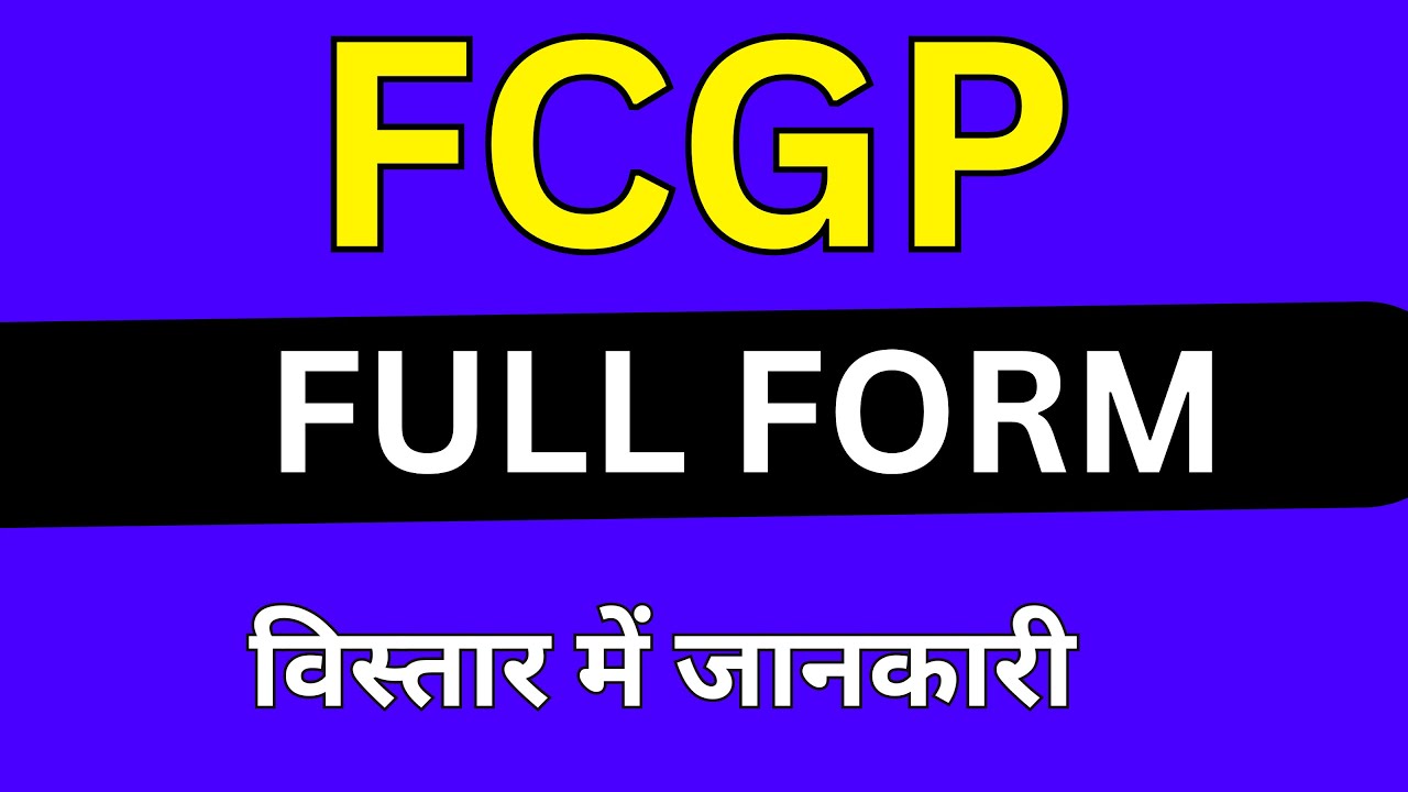 FCGP full form in Medical - YouTube