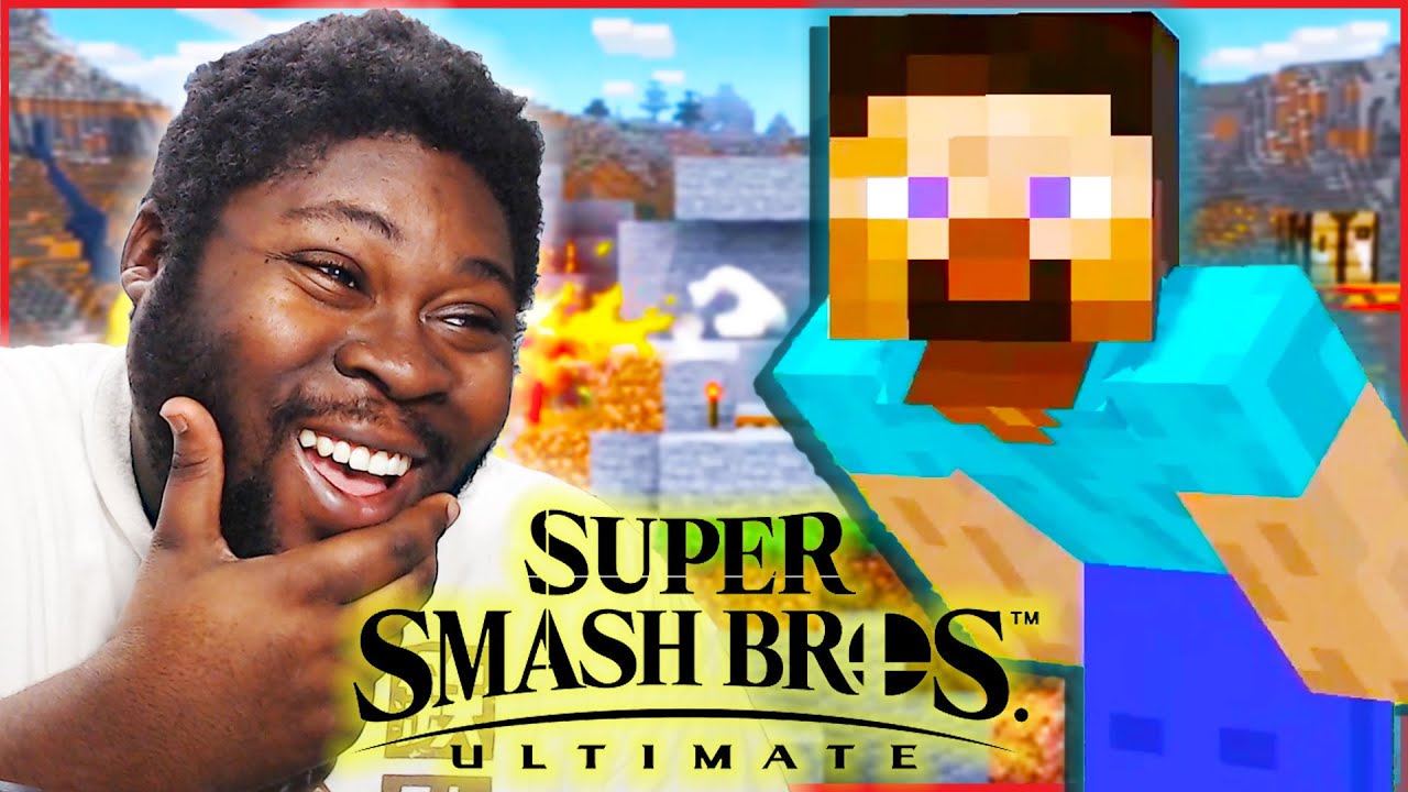 NOW WE GOT MINECRAFT STEVE!? - Super Smash Bros Ultimate Minecraft ...
