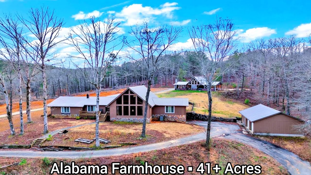 Alabama Farmhouses For Sale | 40+Acres | Alabama Land For Sale | Near ...