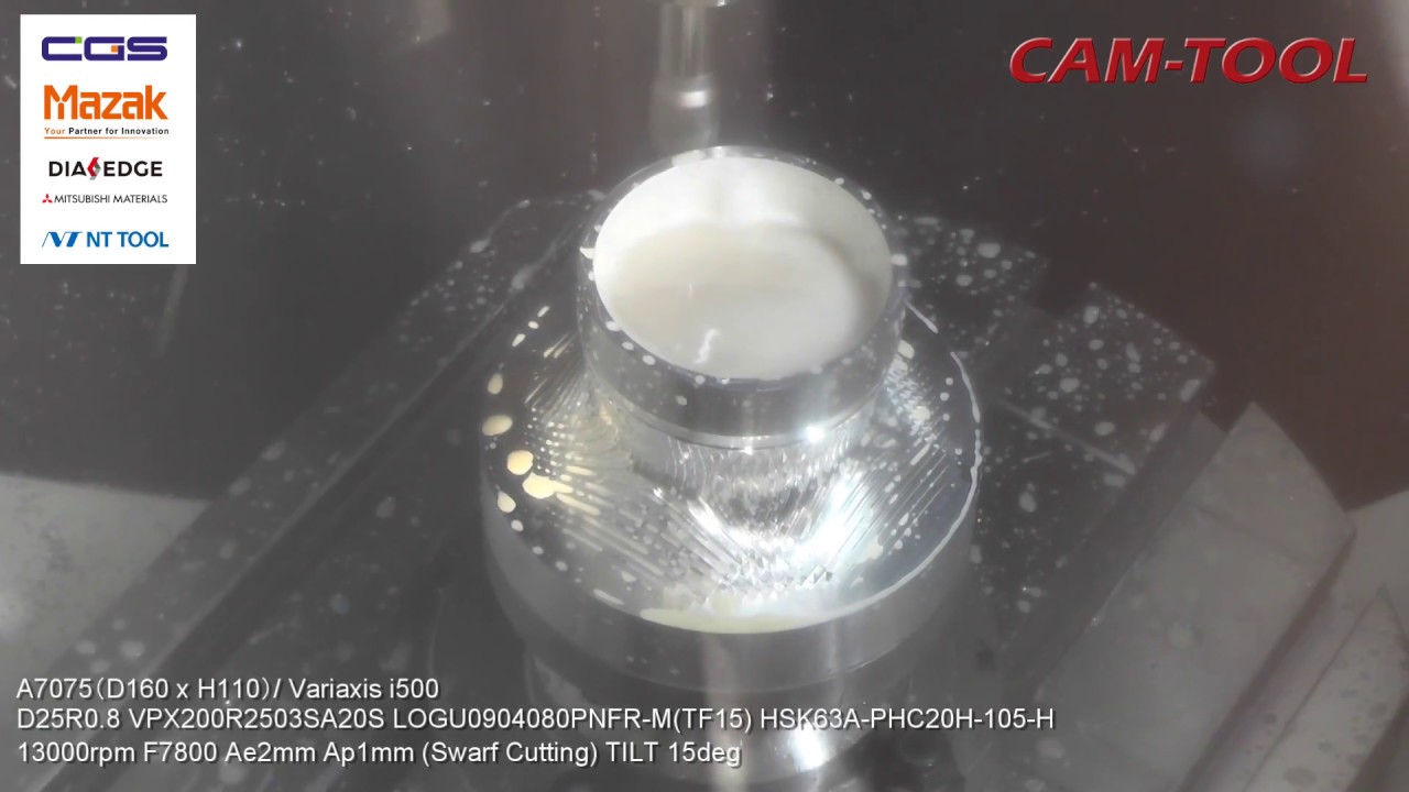 CAM-TOOL Milling Sample ( CGSAC Vol.14 ) - YouTube