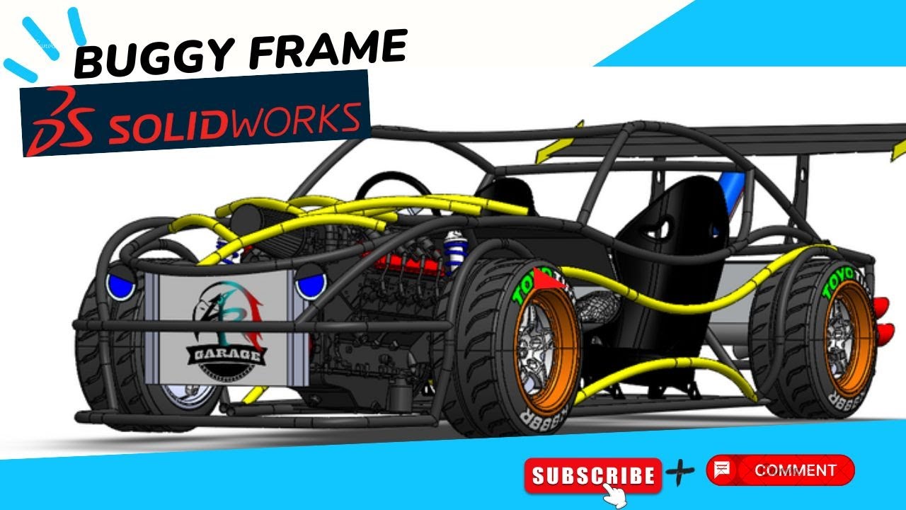 solidworks | buggy frame - YouTube
