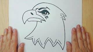 COMO DIBUJAR UN AGUILA PASO A PASO HOW TO DRAW AN EAGLE... | Doovi