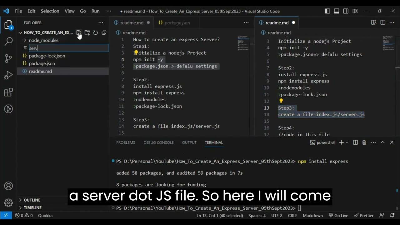 How to Create an Express.js Server - YouTube