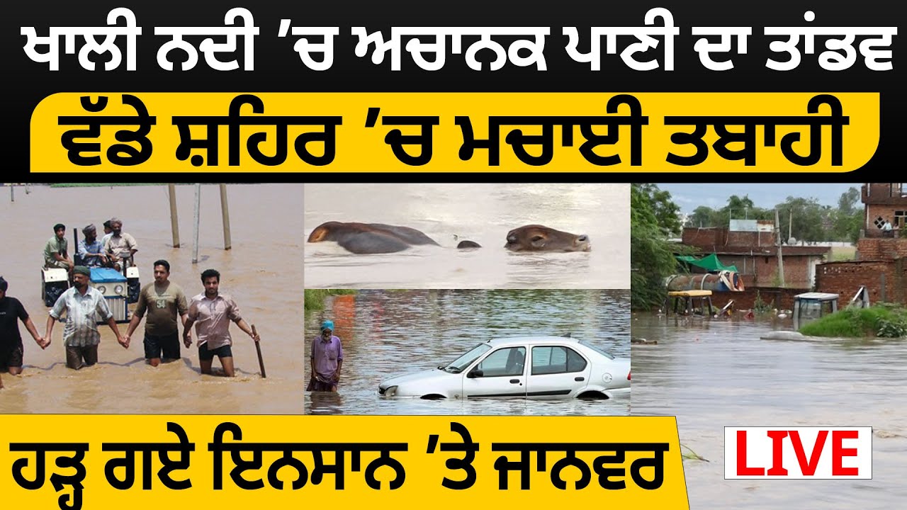 Patiala Flood Alert : ਖਾਲੀ ਨਦੀ ’ਚ ਅਚਾਨਕ ਪਾਣੀ ਦਾ ਤਾਂਡਵ, ਵੱਡੇ ਸ਼ਹਿਰ ’ਚ ...