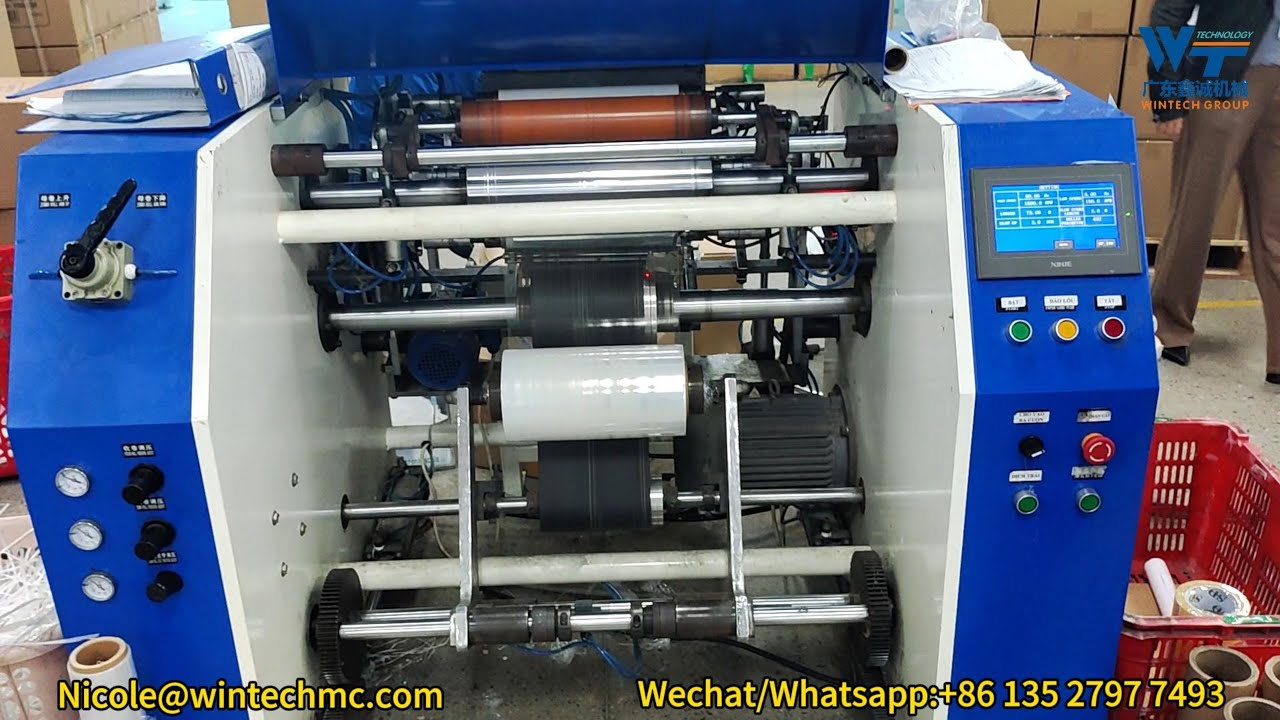 Automatic 5 Shafts Food Cling Film Rewinding Machine，Wholesales Mini ...