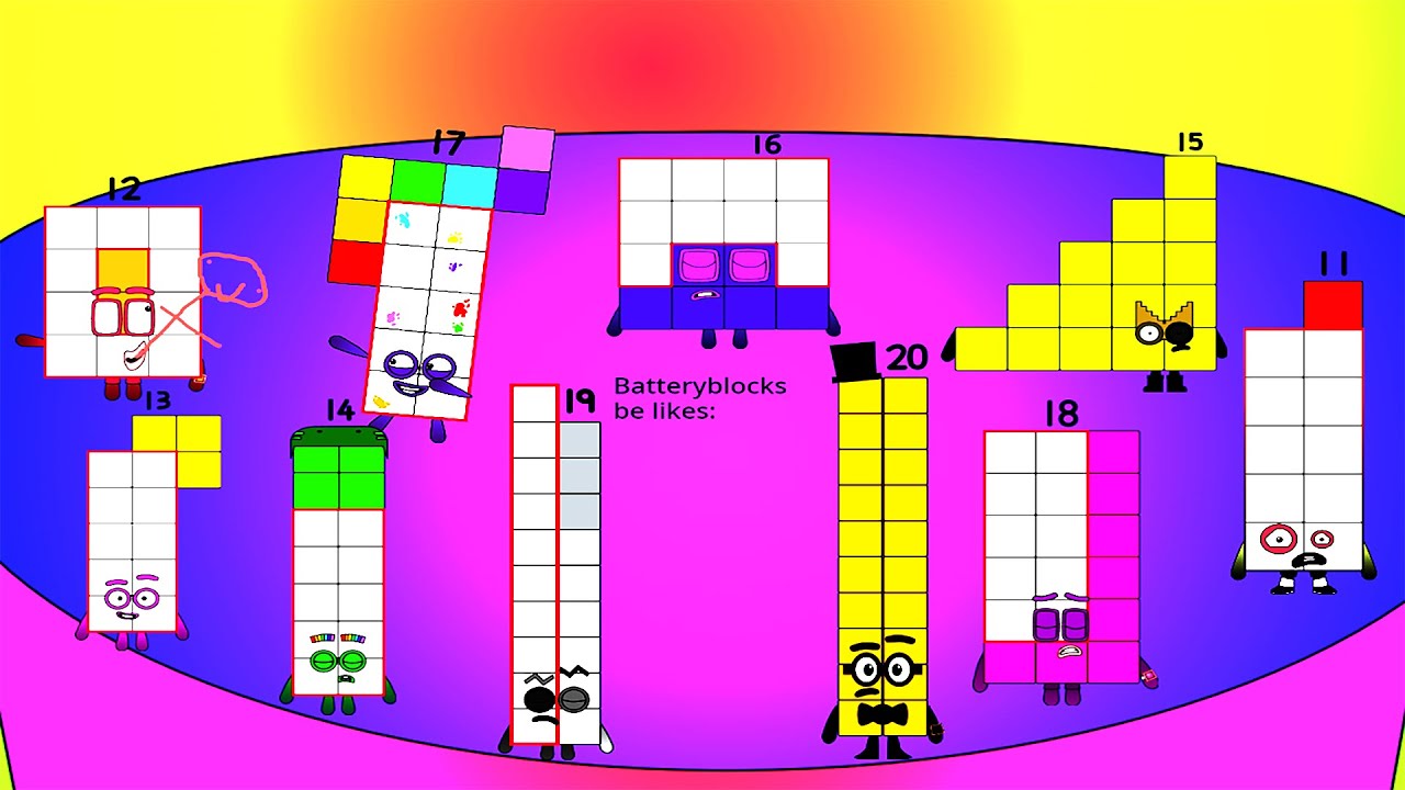 Numberblocks Band (11-20) but funny | Great Sound ! - YouTube