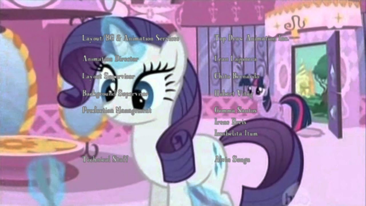 My Little Pony: Friendship is Magic ending credits for Season 5 (OLD ...