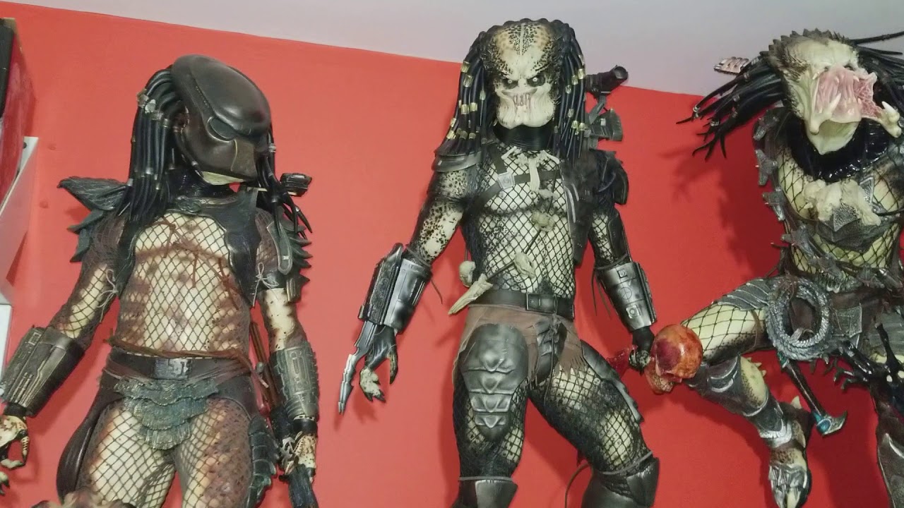 SIDESHOW PREDATOR JUNGLE HUNTER MAQUETTE - YouTube