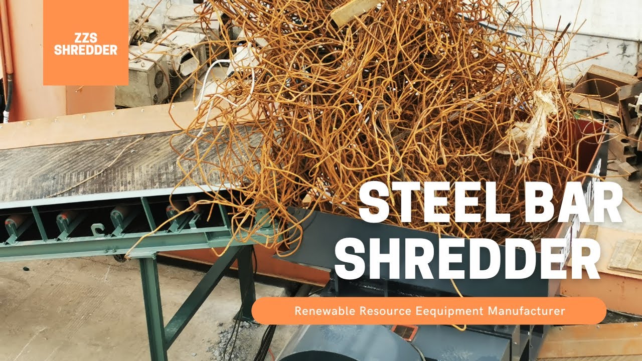 【ZZS】 DS52100 Steel Bar Shredder ｜Waste Rebar Shredding Machine ｜Scrap ...