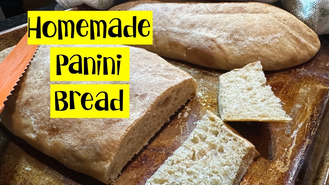 🤌 Homemade Panini Bread - The perfect Flat Sandwich Loaf. - YouTube