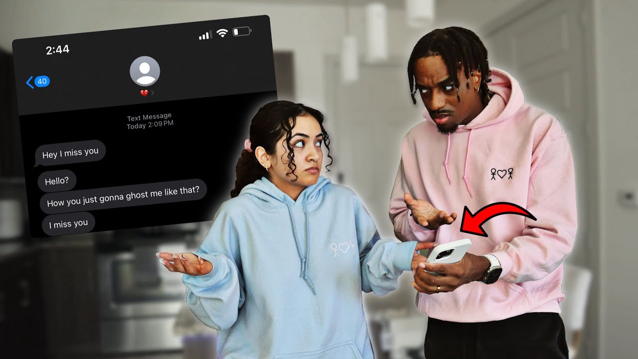 "MY EX TEXTED ME" PRANK ON BOYFRIEND... - YouTube