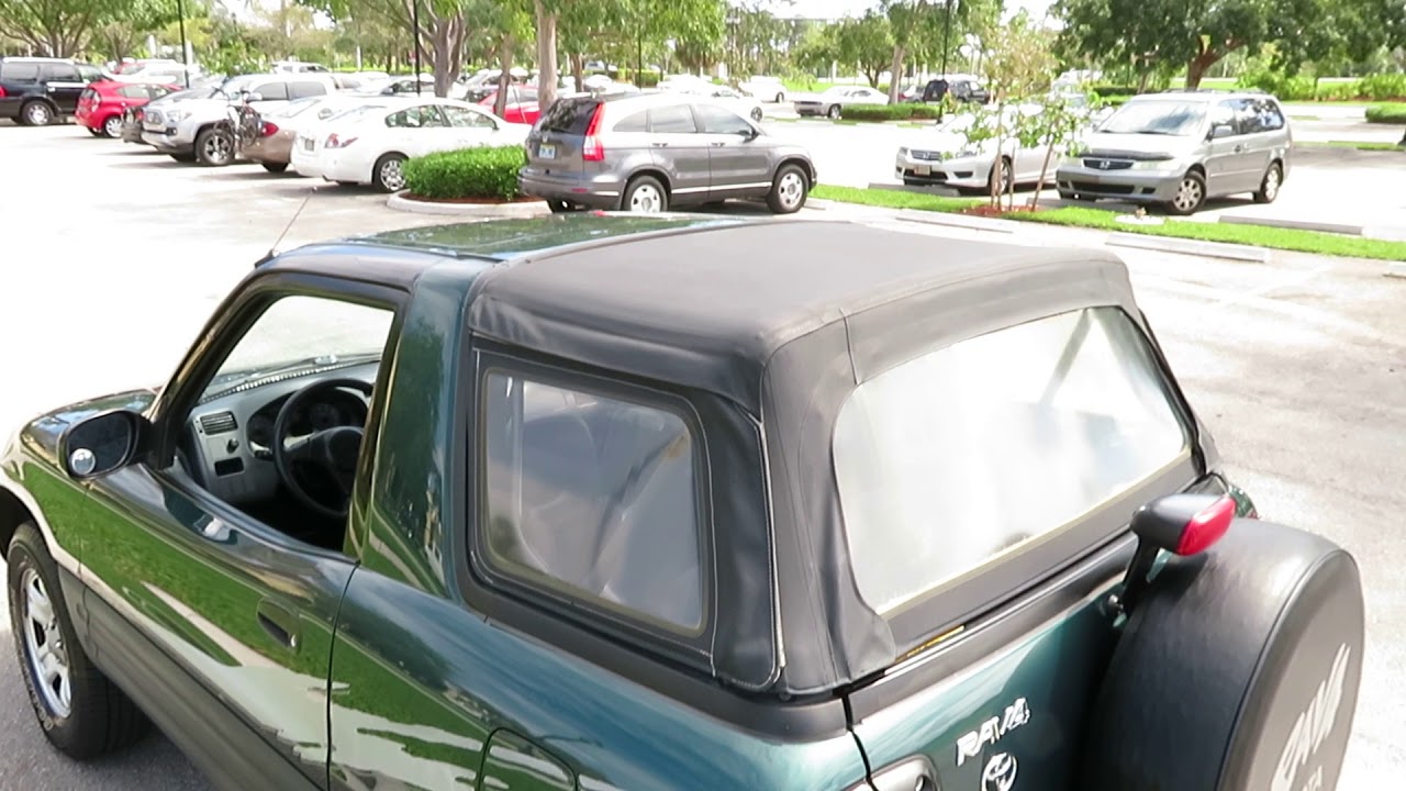 Sold!!1998 Toyota Rav 4 Convertible 2 Door 47K Miles - YouTube