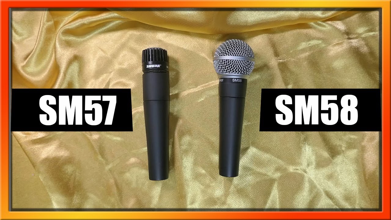 슈어 레전드 마이크 🎤 비교 - SHURE SM57 SM58 - YouTube