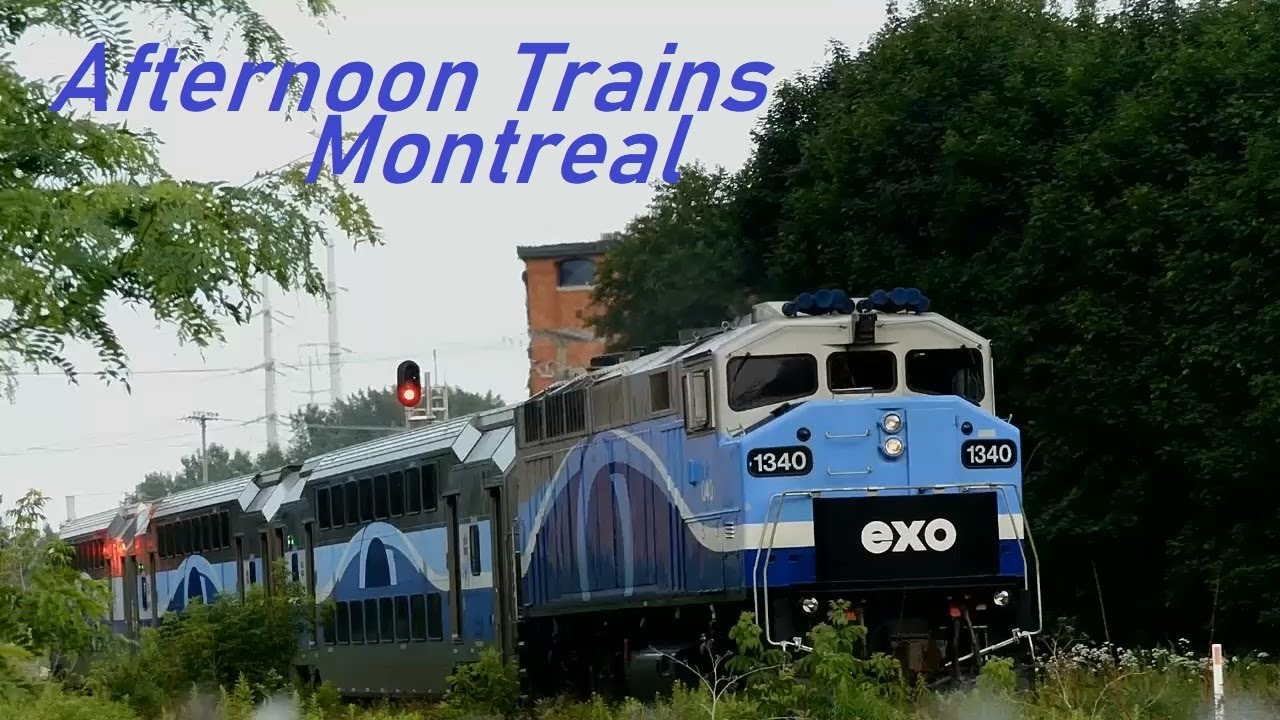7 5 23 AFTERNOON TRAINS IN MONTREAL'S ST HENRI DISTRICT - YouTube