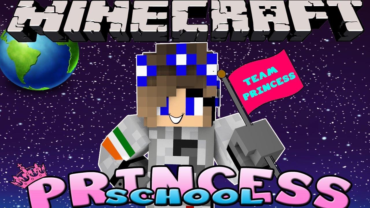 Minecraft Princess School-THE PRINCESS GOES TO THE MOON!! - YouTube