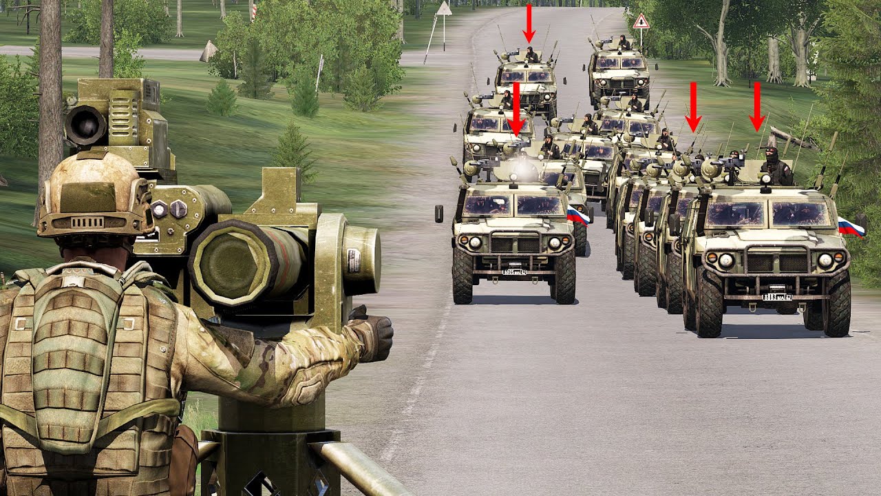 Russian Military convoy were ambushed: Missile Blows Up Whole convoy in ...