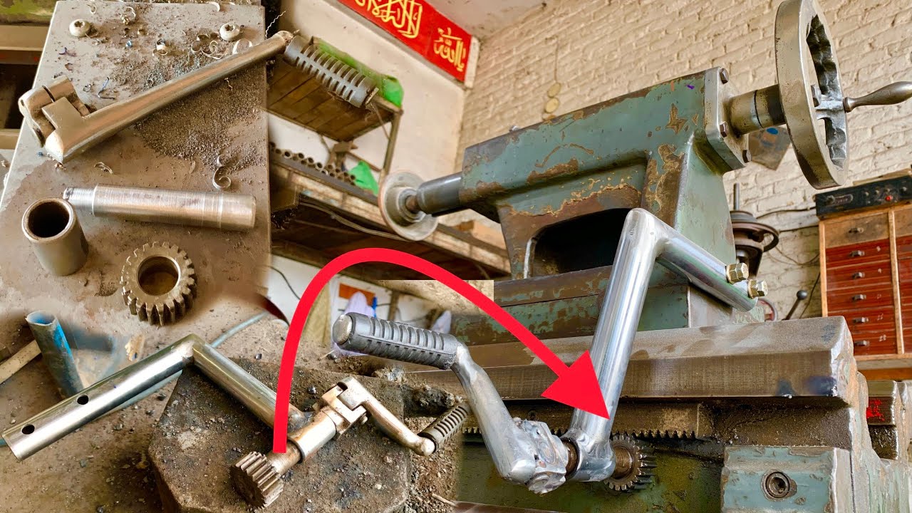 How to Lathe Machine Tailstock lever || Lever the lathe center and move ...