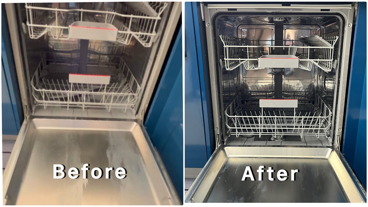 How to descale a dishwasher/ Bosch Dishwasher/ Dishwasher descaling in ...
