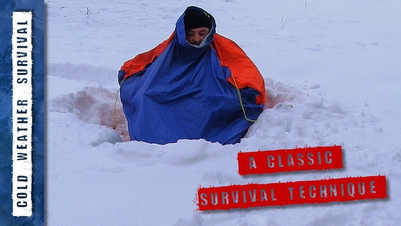 Classic Survival Technique - Cold Weather Survial - YouTube