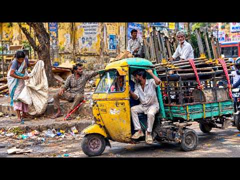 🇮🇳 So sieht das echte Indien zur Stoßzeit aus | 4K HDR-Stadtrundgang