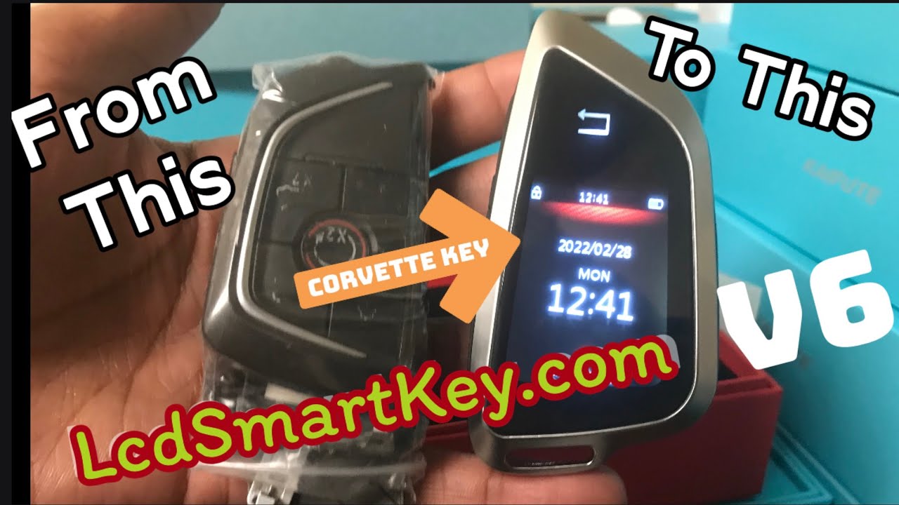 V6 - LCD smart key - 2020 Chevy Corvette Stingray Custom install Impala ...