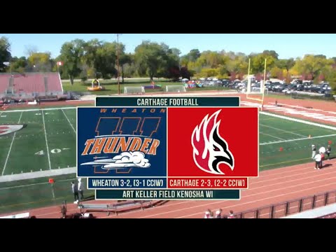 Carthage Football vs. Wheaton 2022_10_15 - YouTube