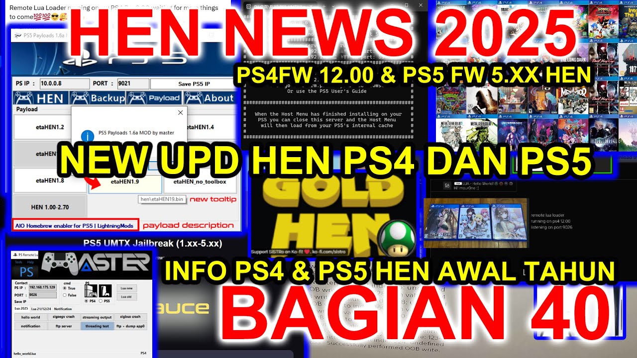 2025 PS4 & PS5 NEW GOLDEN HEN ( PS4 lua FW 12.00 I PS5 5.XX hen) – Update Terkini news #Bagian40 ...