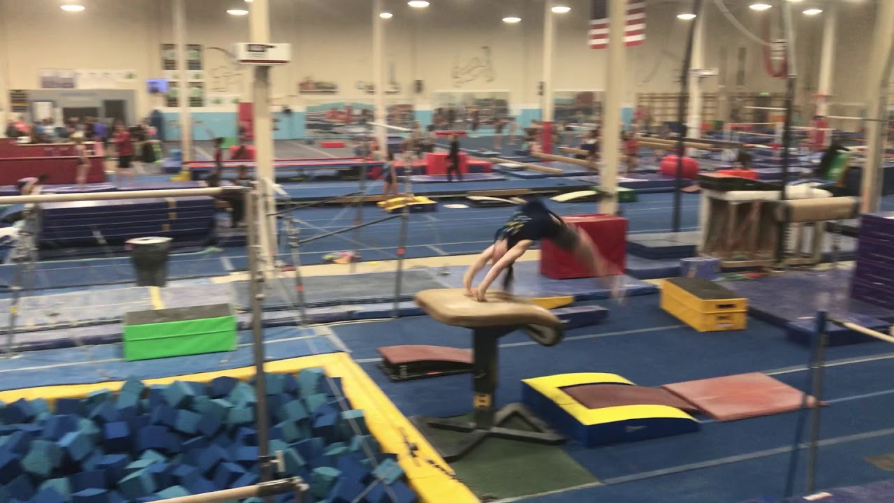 yurchenko double full- vault - YouTube