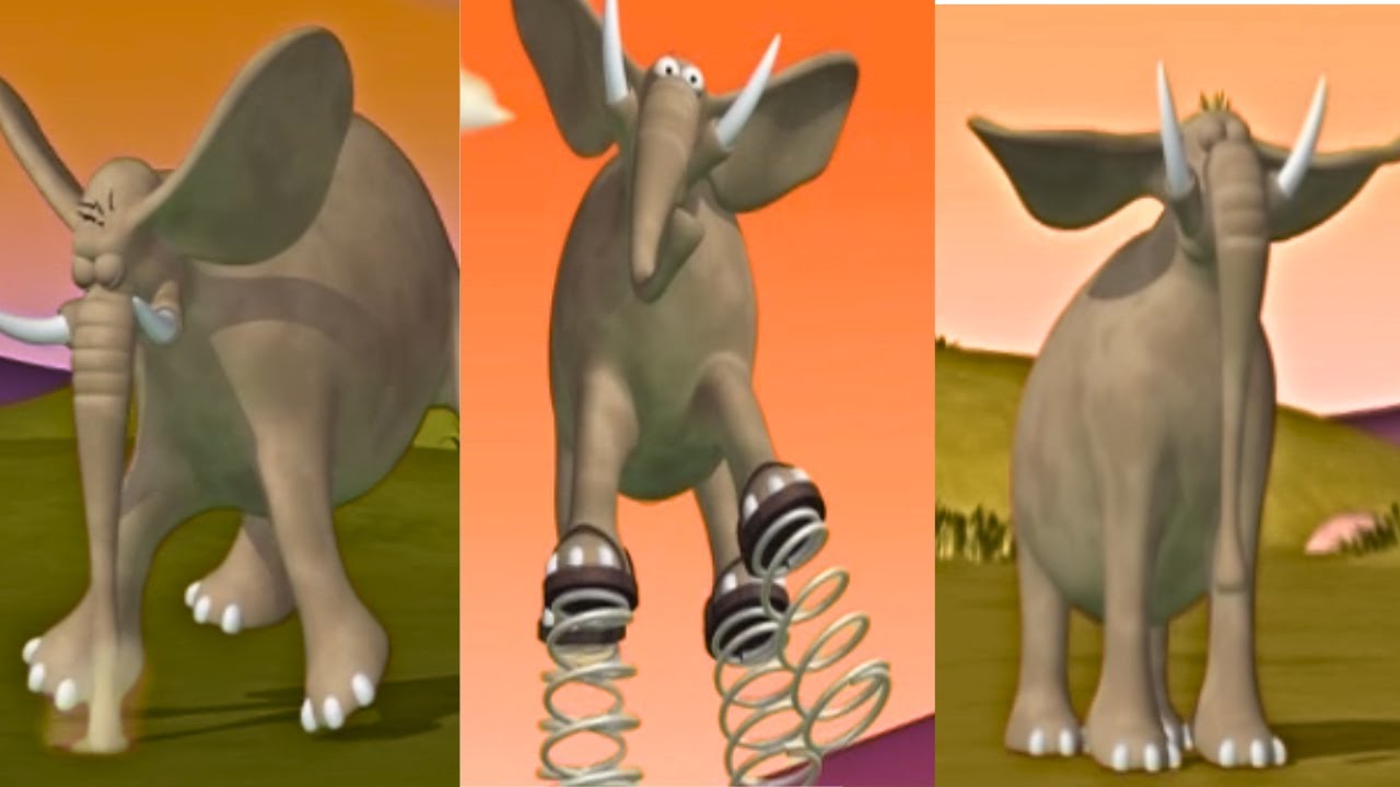 Fun With Elephant | Gazoon | Jungle Book Stories | Funny Animals For ...