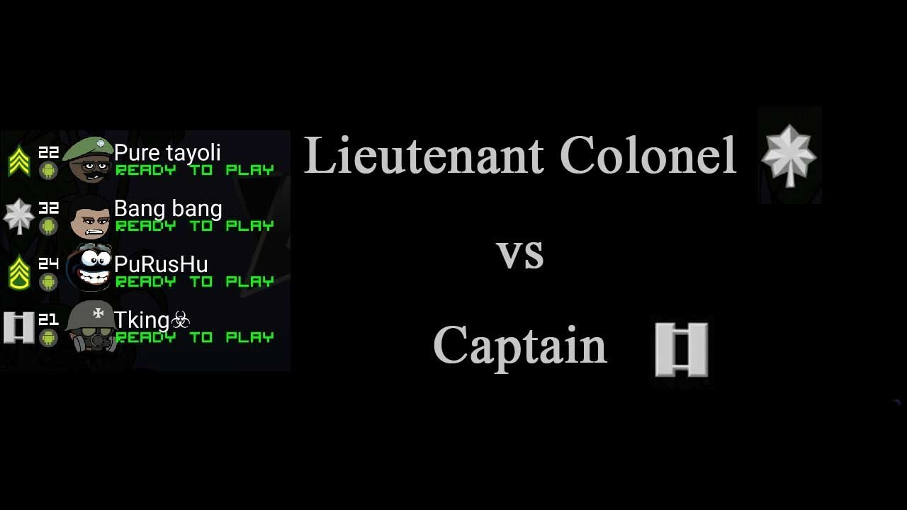 Captain vs Lieutenant colonel: Mini Militia: when It's Your Day - YouTube