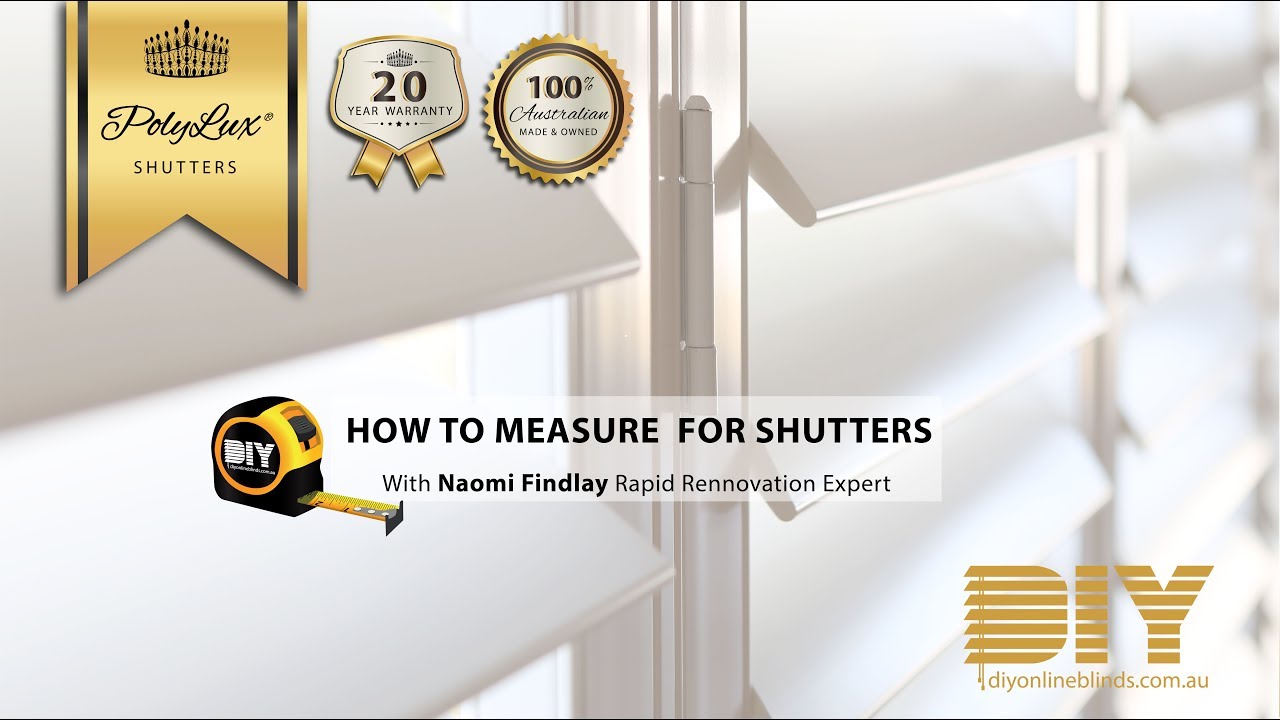 How To Measure Shutters - YouTube