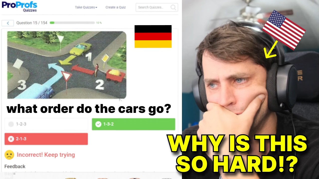 American takes the GERMAN DRIVING TEST [part 1] - YouTube