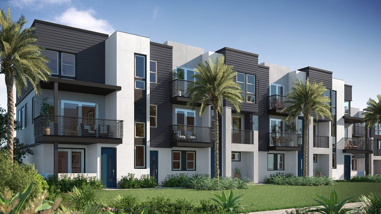 MDL Modern Living New Construction Townhouses Irvine California Plan C1 ...