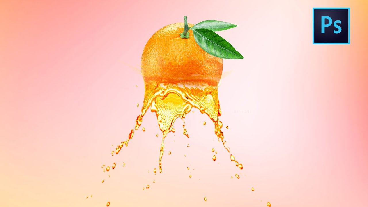 Orange Water Dispersion Effect Photoshop Tutorial # Professional ...