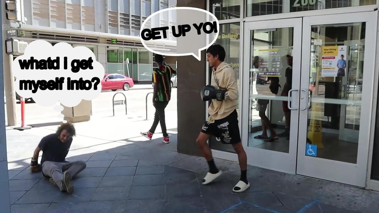 Boxing Homeless People In Downtown Denver! - YouTube