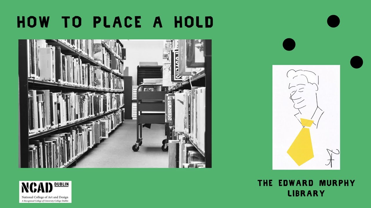 How to PLACE A HOLD // NCAD Library - YouTube